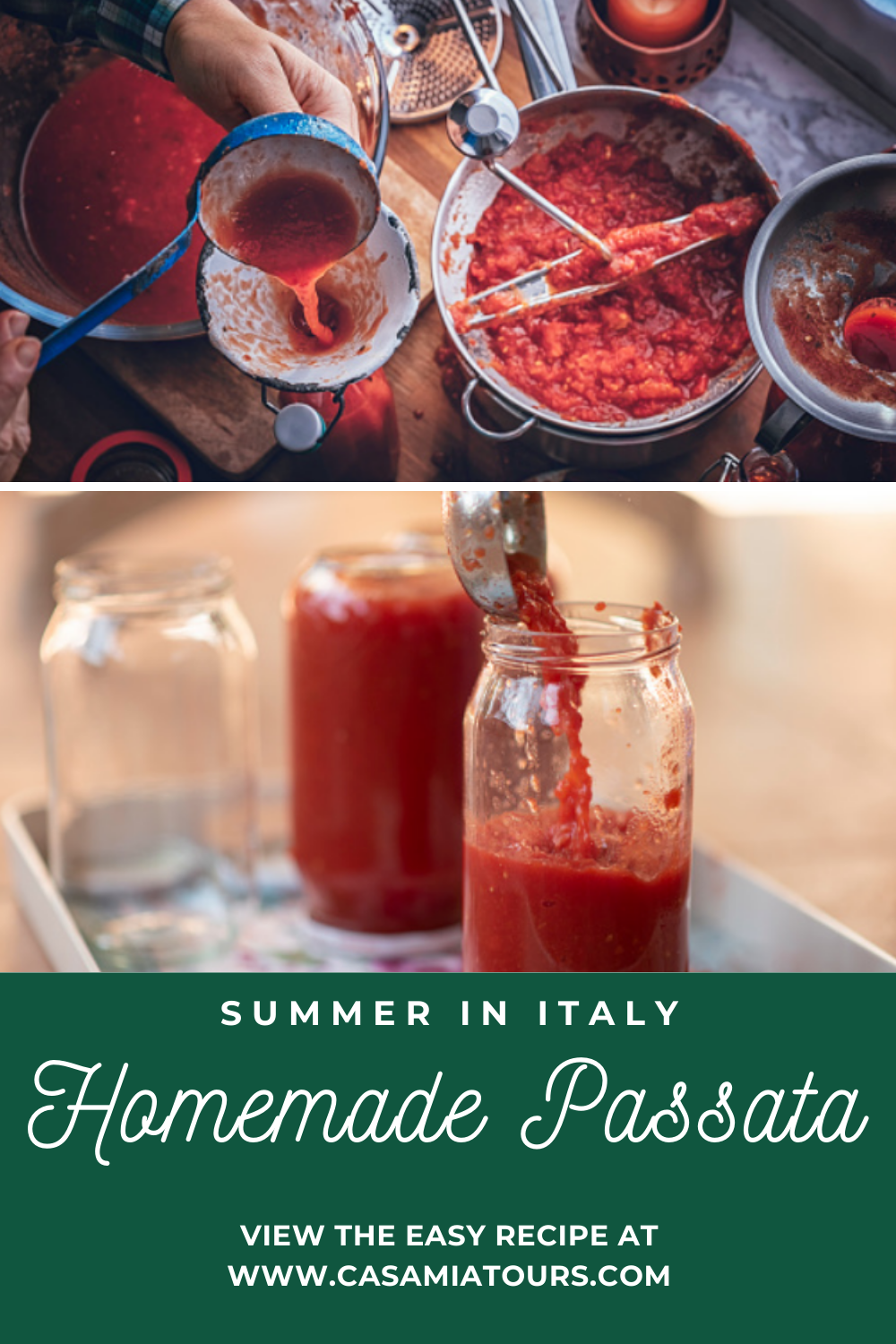 Making passata with summer's tomato bounty - Casa Mia Tours